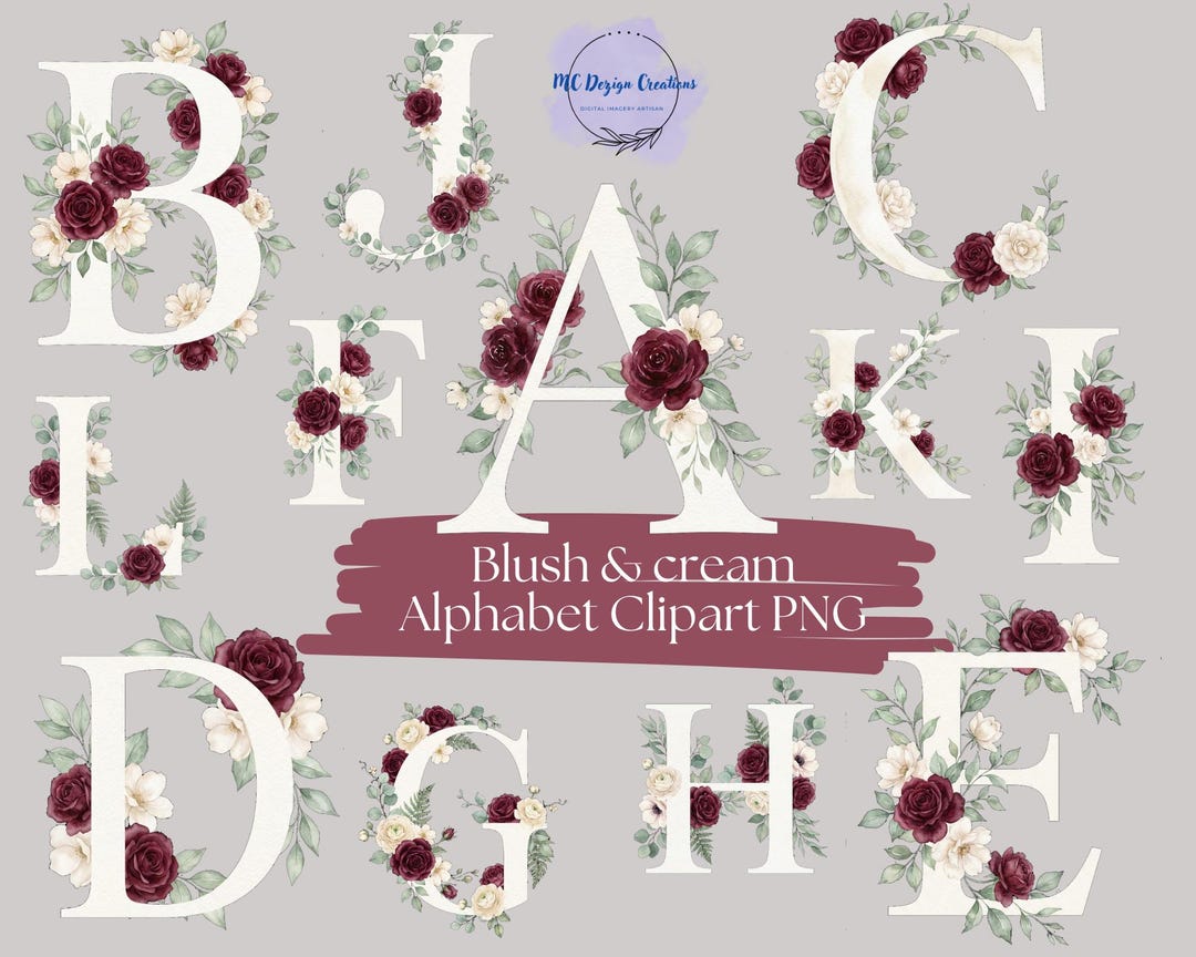 26 Alphabet Letter Clipart - Fancy Lettering, Decorative Alphabet ...