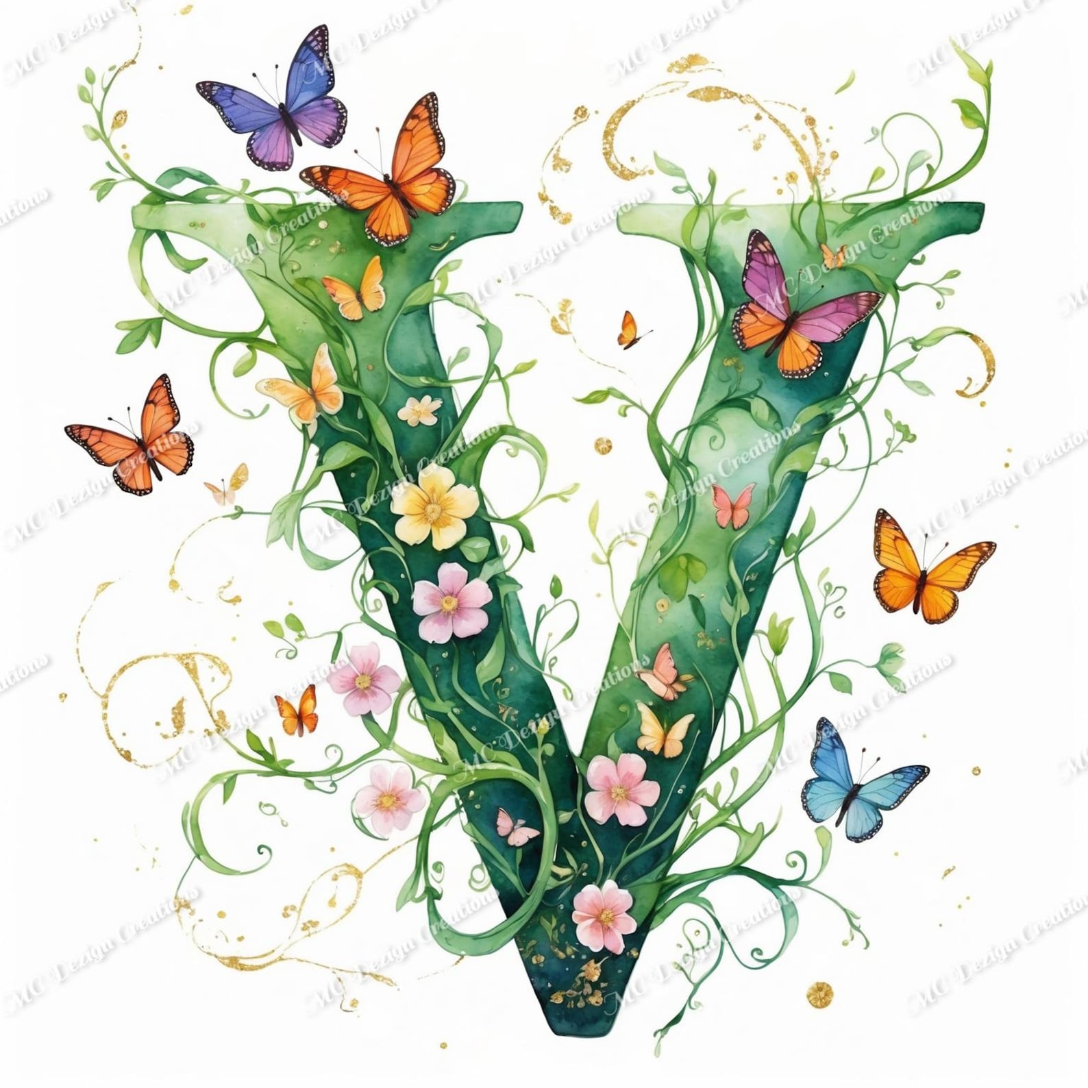 26 Alphabet Letter Clipart - Fancy Lettering, Decorative Alphabet ...