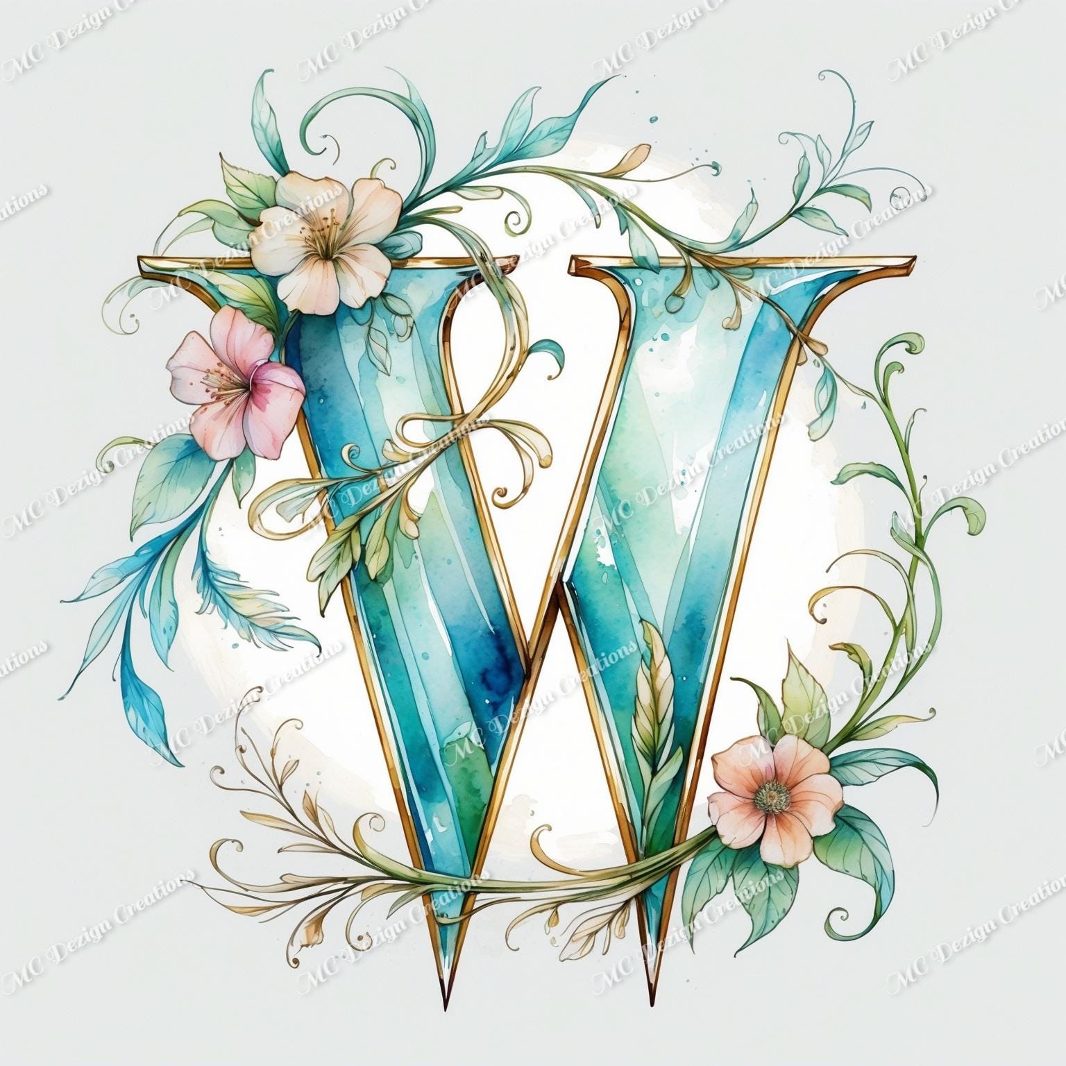 Fancy Alphabet Letter Clipart Bundle – 26 Decorative Illuminated ...