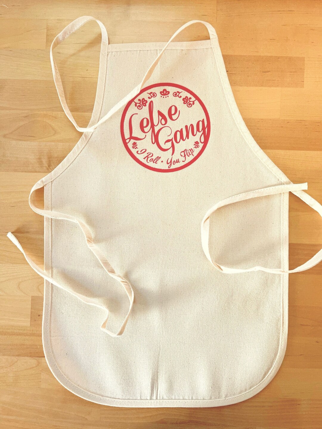Lefse Gang Toddler Size Apron. Natural Canvas Kitchen Apron. Made in ...