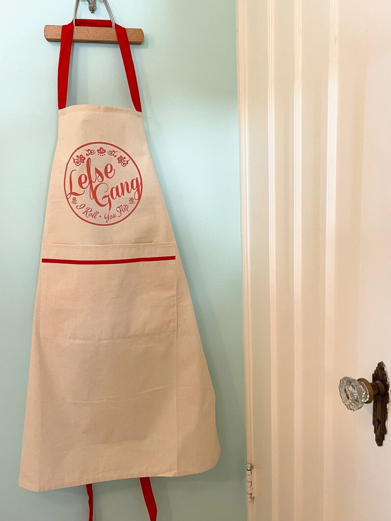 Lefse Gang Apron. Flour Sack Kitchen Apron. Made in the - Etsy