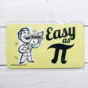 Easy as Pi Retro Kitchen Magnet. Math Humor. Pie Baker Gift. STEM ...