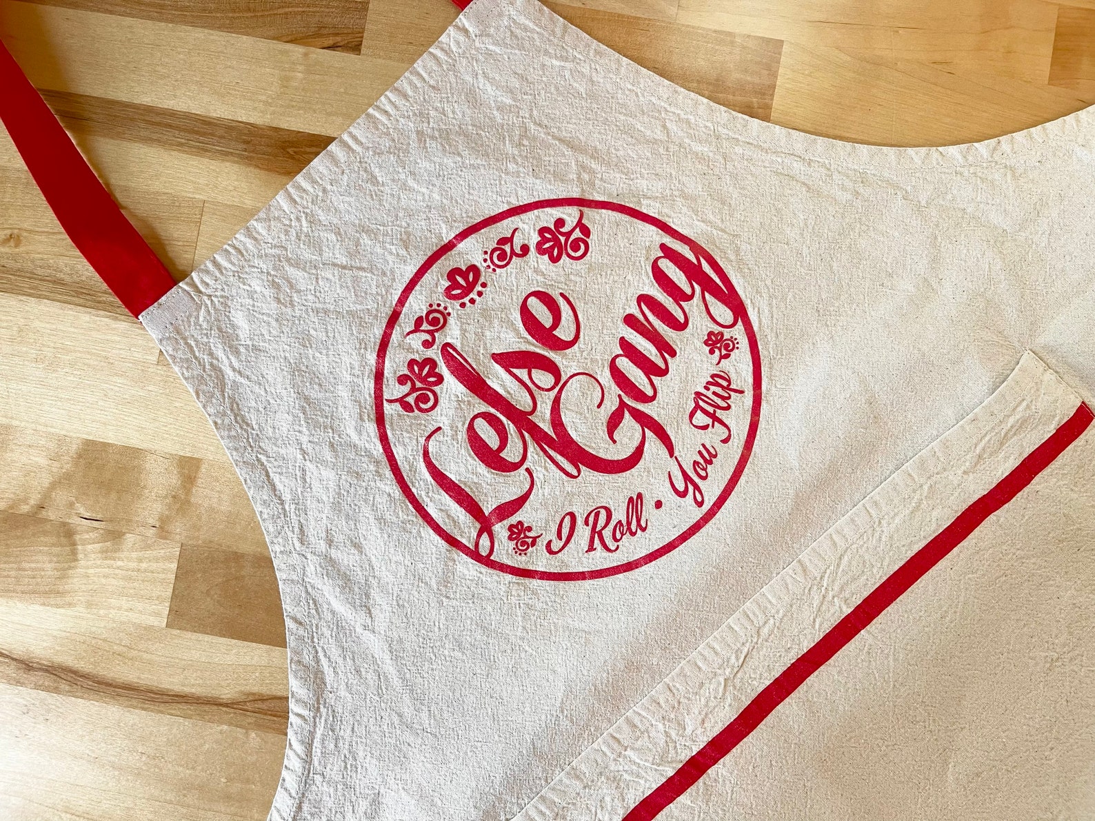 Lefse Gang Apron. Flour Sack Kitchen Apron. Made in the - Etsy