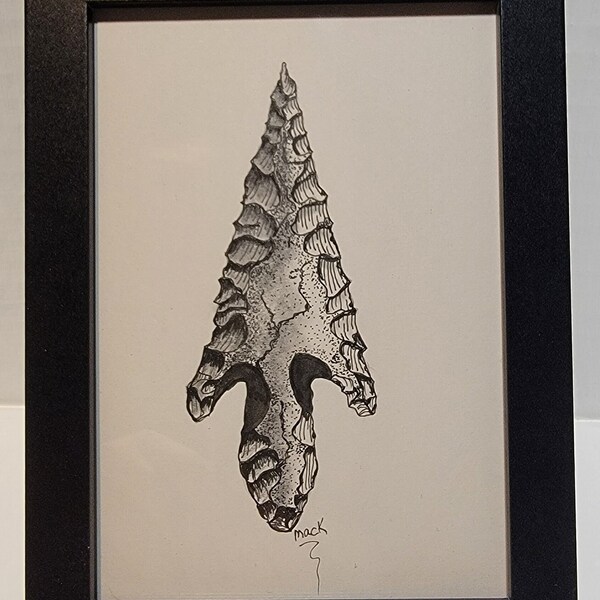 Obsidian Spearhead - Etsy