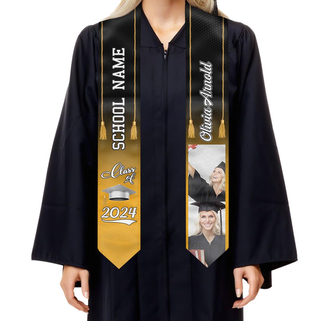Personalized Proud Graduate Stoles, Class of 2025 Best Gift for ...