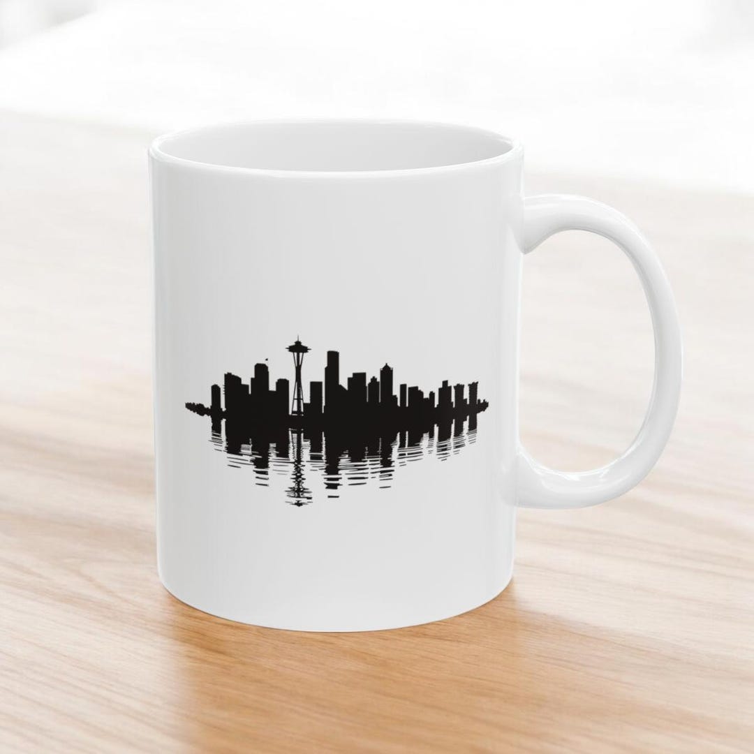Seattle Mug, Seattle Skyline Mug, Washington State Mug, Space Needle ...