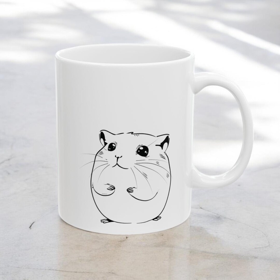 Hamster Mug, Cute Animal Mug, Gift for Animal Lover, Gift for Wild Life ...