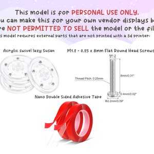 STL File for 3D Model Printing Versatile Spinning Rack With Hooks ...