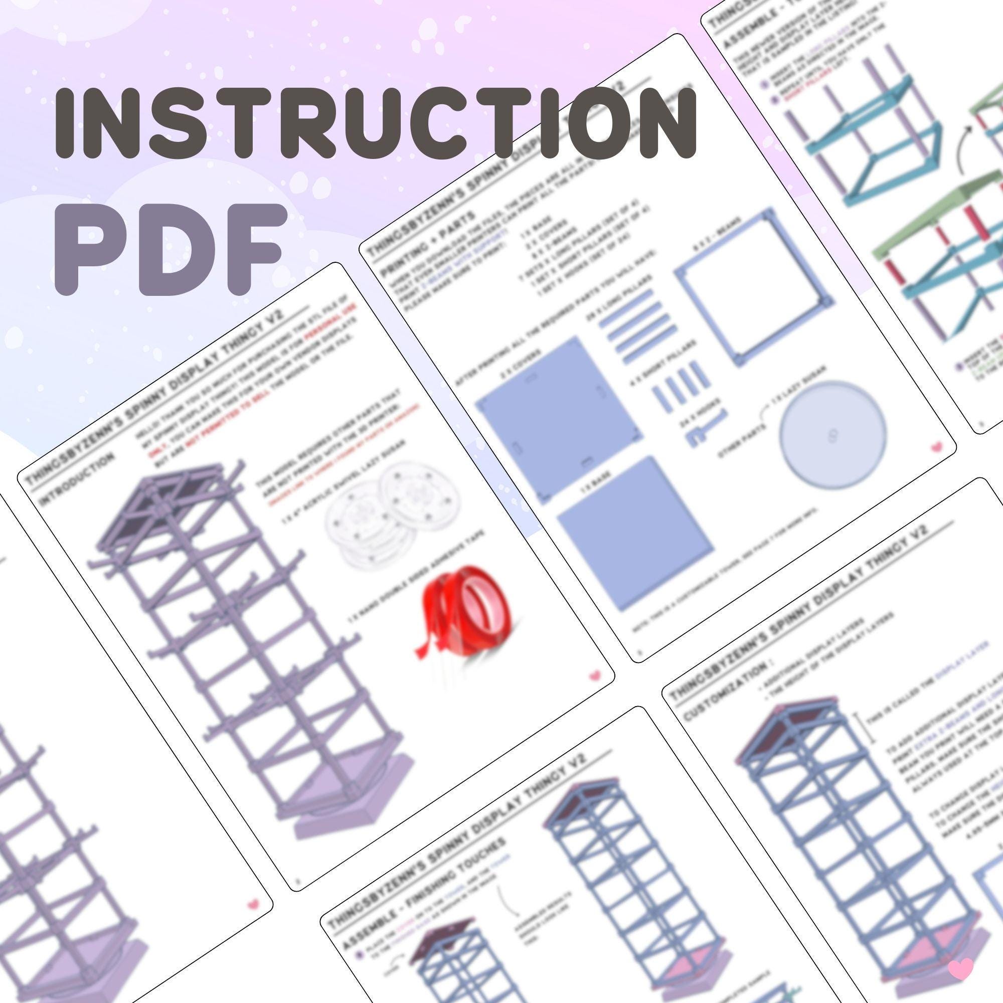 STL File for 3D Model Printing Customizable Versatile Spinning Rack ...