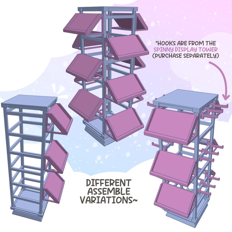 Spinny Display Racks STL File: 3D Model for Vendor Displays (digital ...