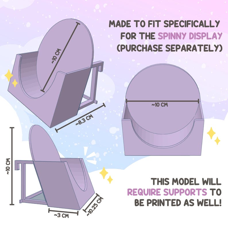 Round Coaster Display Racks STL 3D Model for Spinning Tower Vendor ...