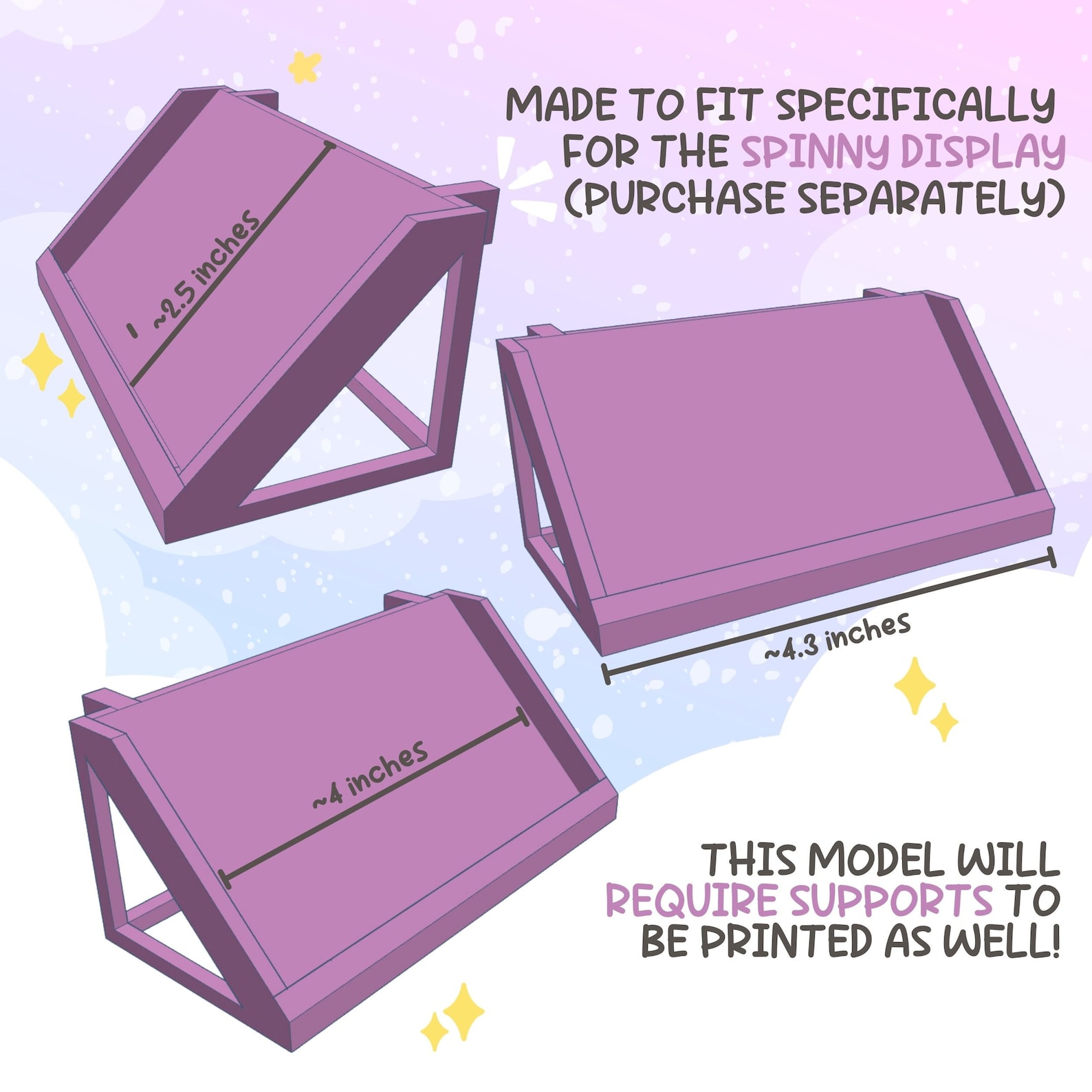 Spinny Display Racks STL File: 3D Model for Vendor Displays (digital ...