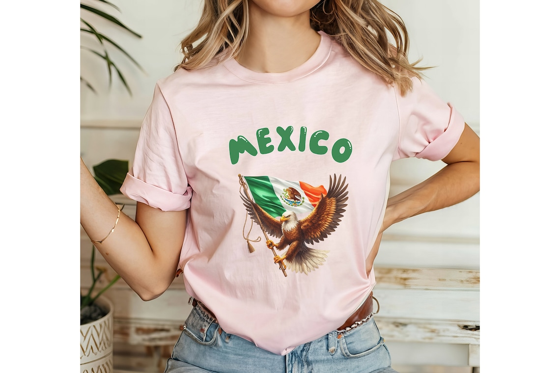 Mexican Flag T-shirt, Golden Eagle T-shirt, Mexican Eagle T-shirt, Golden Eagle Jersey, Mexico ...