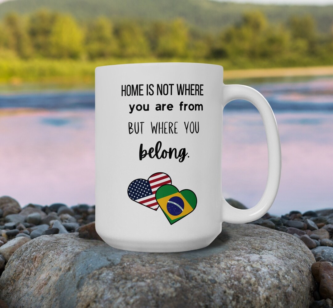 Brazilian Pride, Brazilian Flag Mug, Brazilian-american Mug, Travel ...