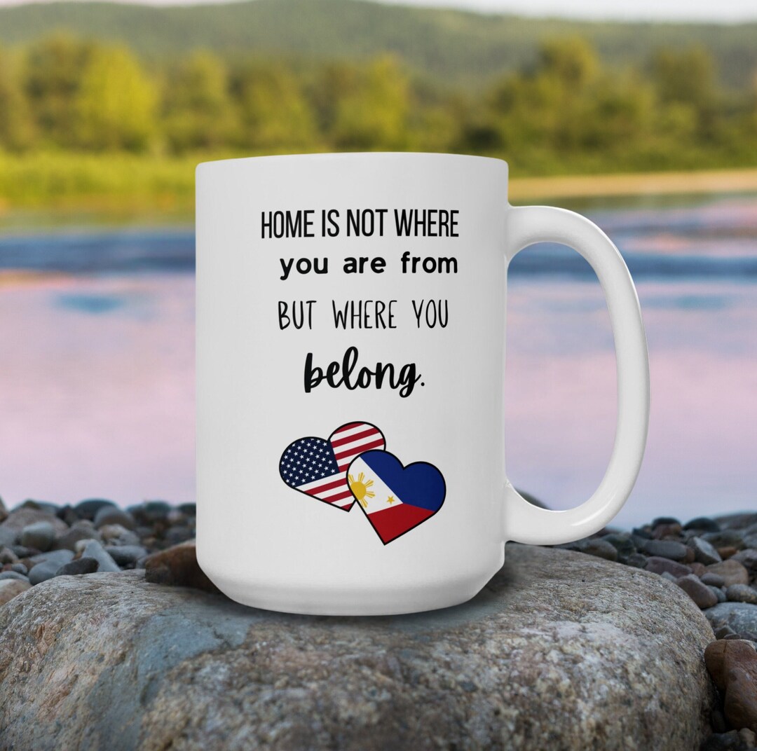 Filipino Pride, Philippine Flag Mug, Filipino-american Flag Mug, Travel ...