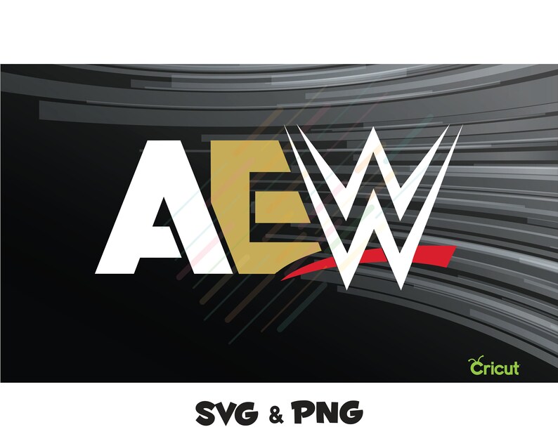 AEW SVG and PNG Files High Resolution Images Ready to Use for Cricut - Etsy