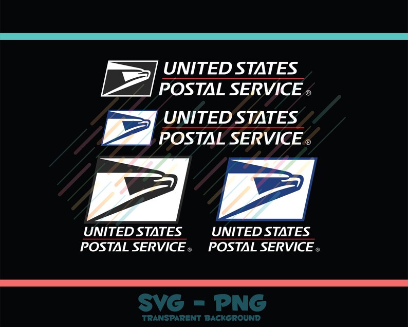 USPS Postal Service SVG and PNG Files - Etsy