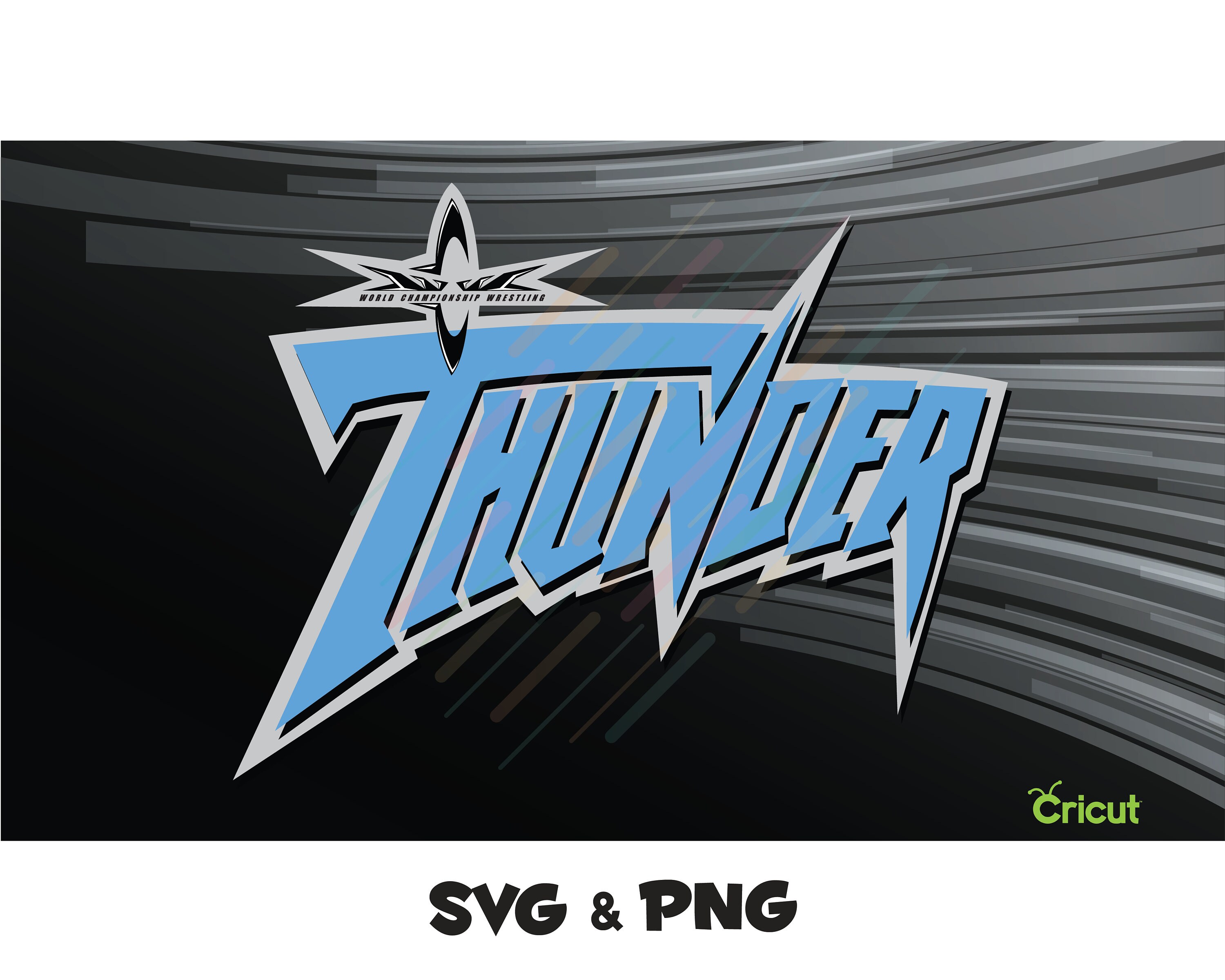 WCW Thunder SVG and PNG Files High Resolution Images Ready to Use for ...