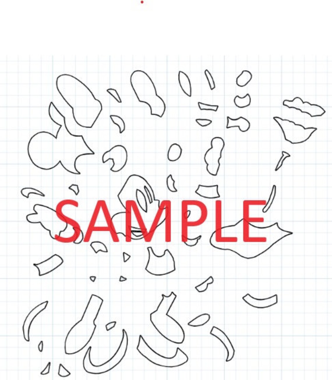 Minnie Mouse Separated SVG for Intarsia or CNC Machine - Etsy