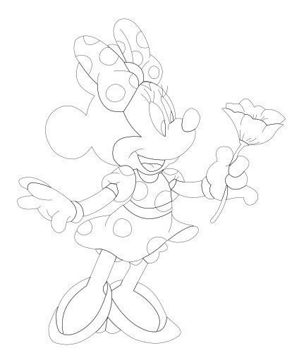 Minnie Mouse Separated SVG for Intarsia or CNC Machine - Etsy