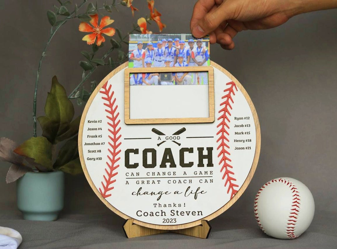 Baseball Coach, Baseball Wooden Sign, Baseball Coach Gift, Baseball ...