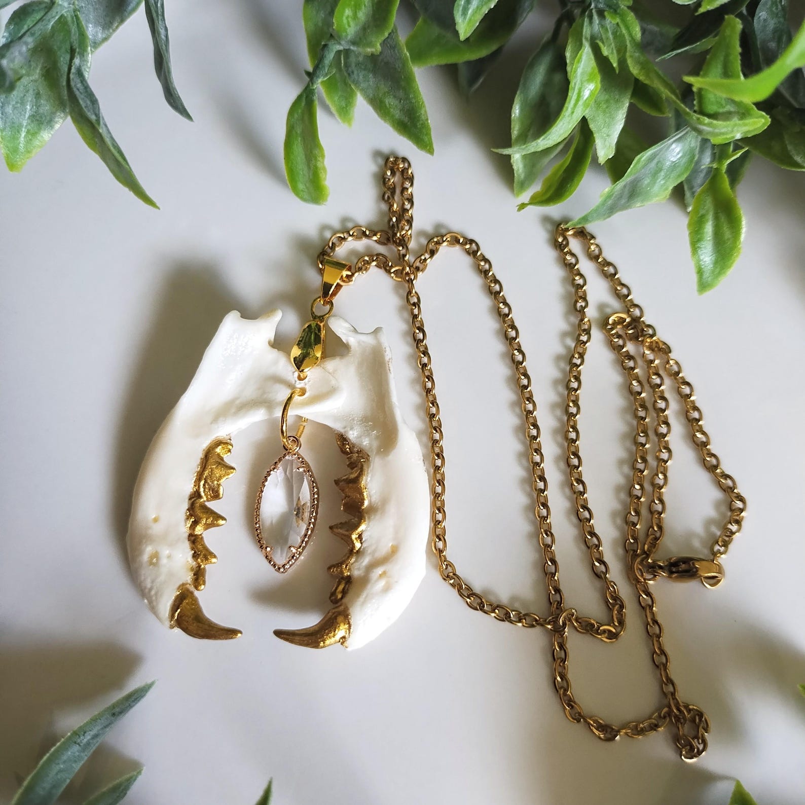 Mink Jawbone Pendant Necklace - Etsy