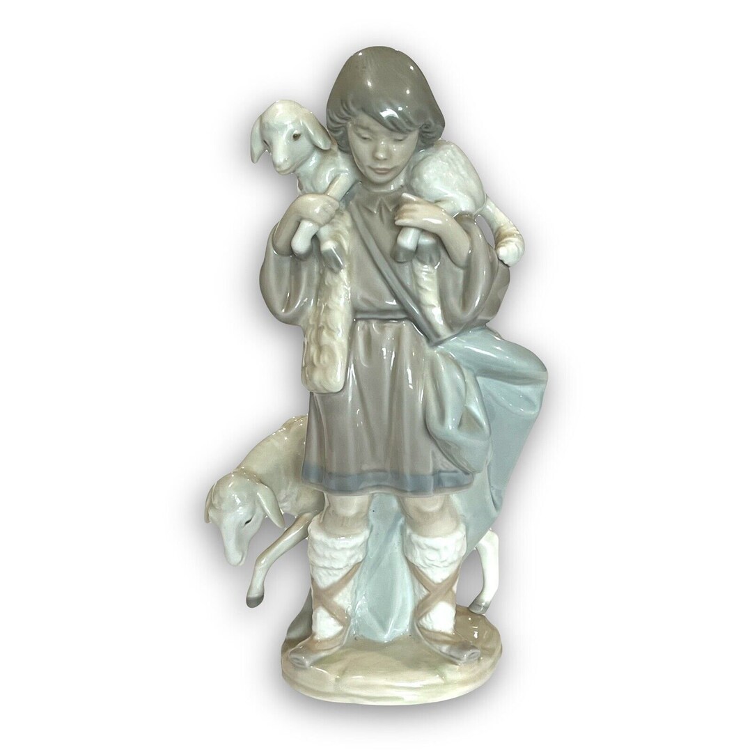 Lladró Shepherd Boy Nativity Figurine 5485 Early Backstamp 1988/89 No ...