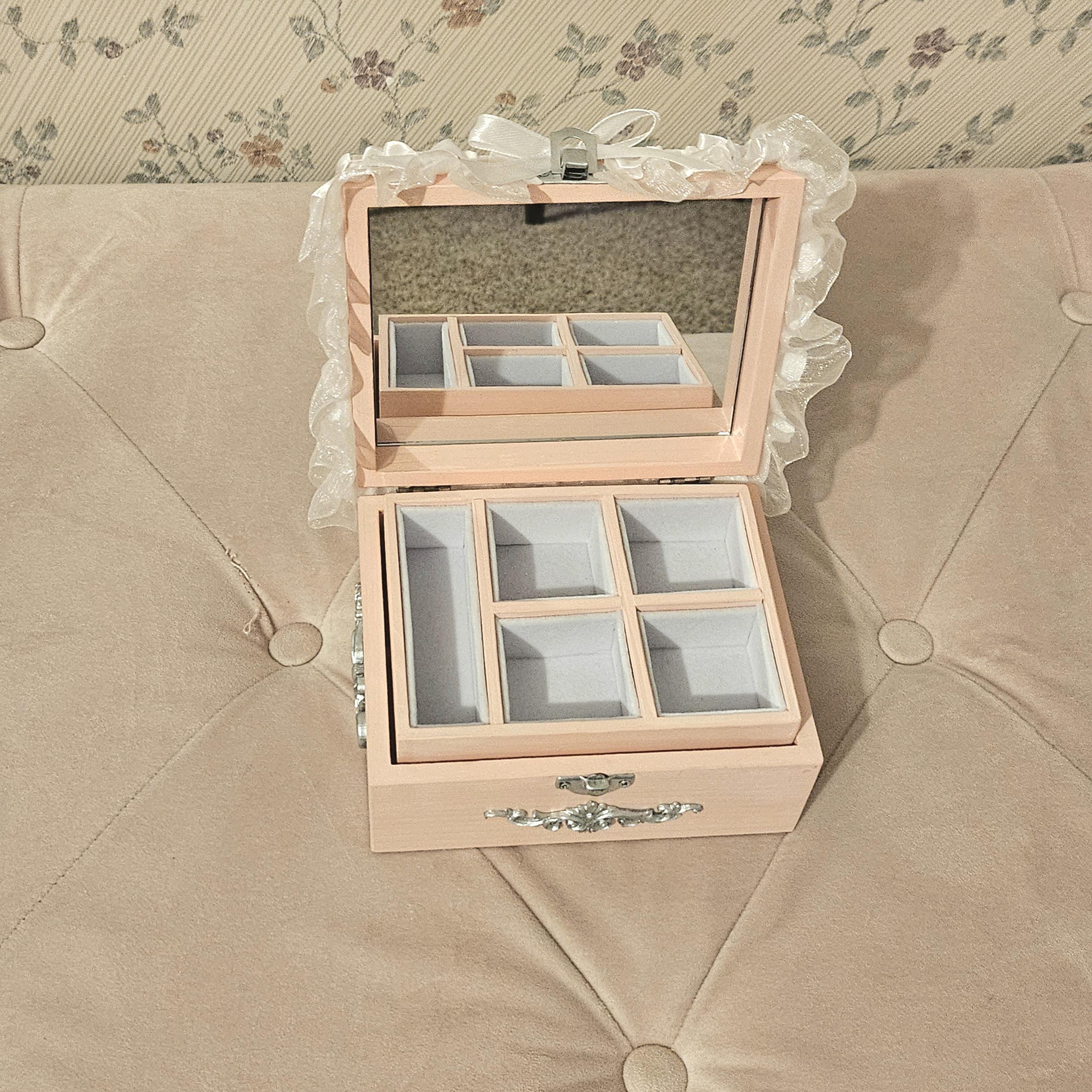 Princess Rococo Girly Jewelry Box, Coquette Dolly Pink Jewelry Storage ...