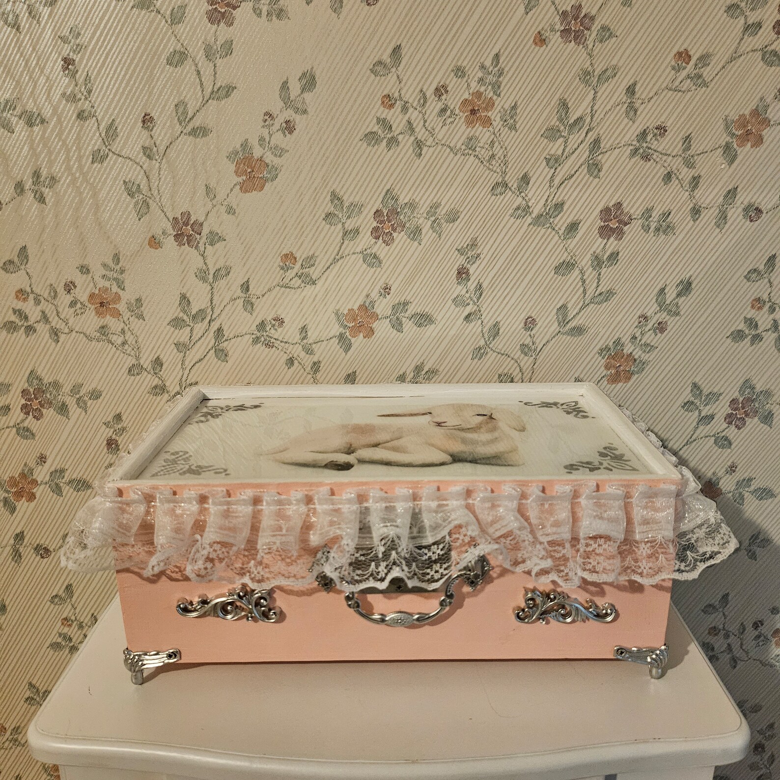 Pink Coquette Jewelry Box, Feminine Home Decor, Soft Princess Jewelry ...