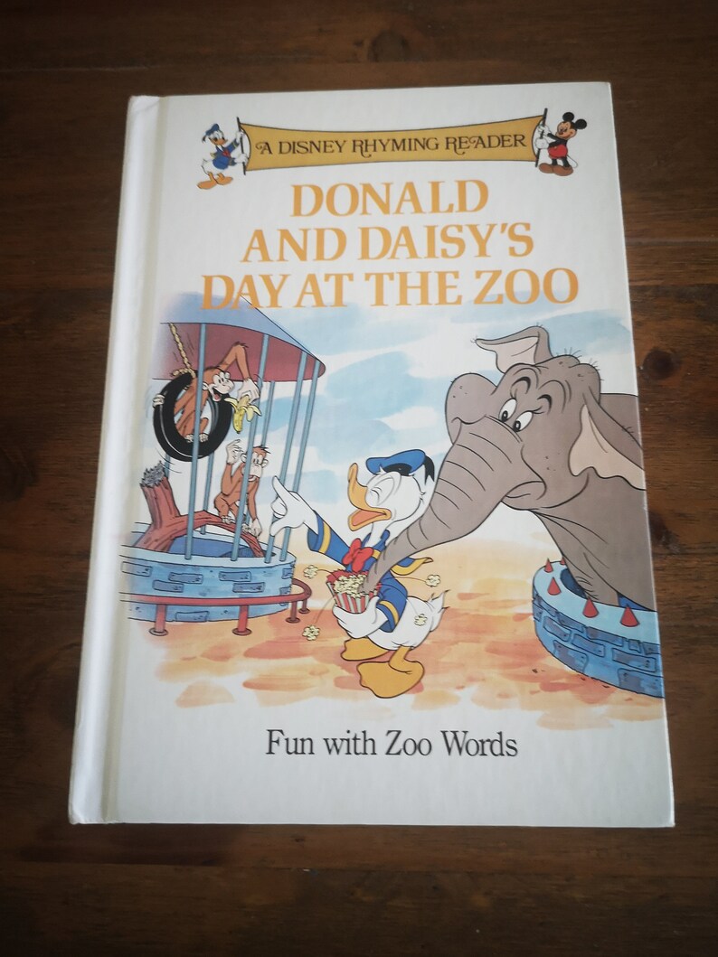 Vintage Collectable Disney Rhyming Reader Hardback Book Donald & Daisy ...