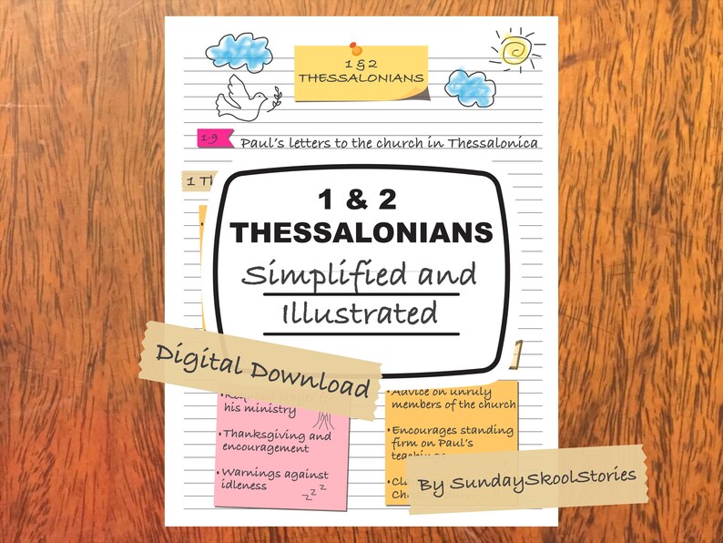 Printable Illustrated Bible Study Guide for Kids Simplified Books 1 and ...