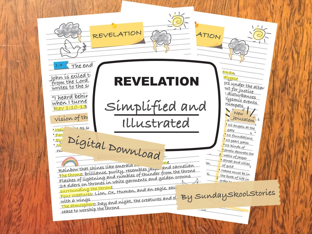 Printable Illustrated Bible Study Guide for Kids Simplified Books ...