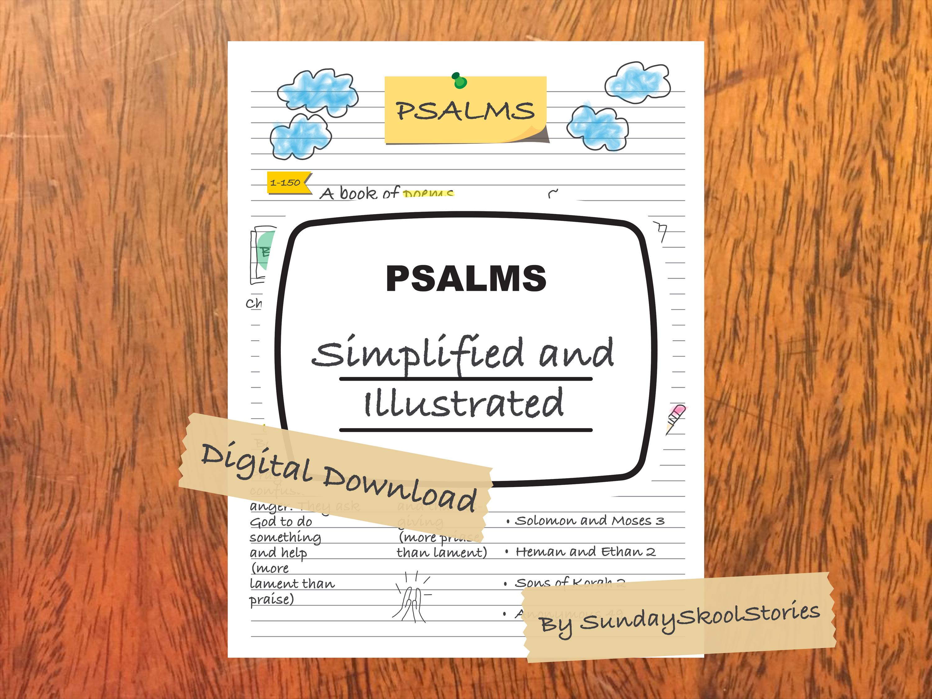 Printable Illustrated Bible Study Guide for Kids Simplified Books ...