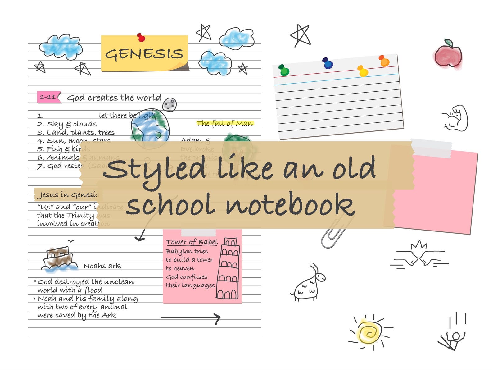 Printable Bible Verse Study Cards for Sunday School Bible Verse Memory ...