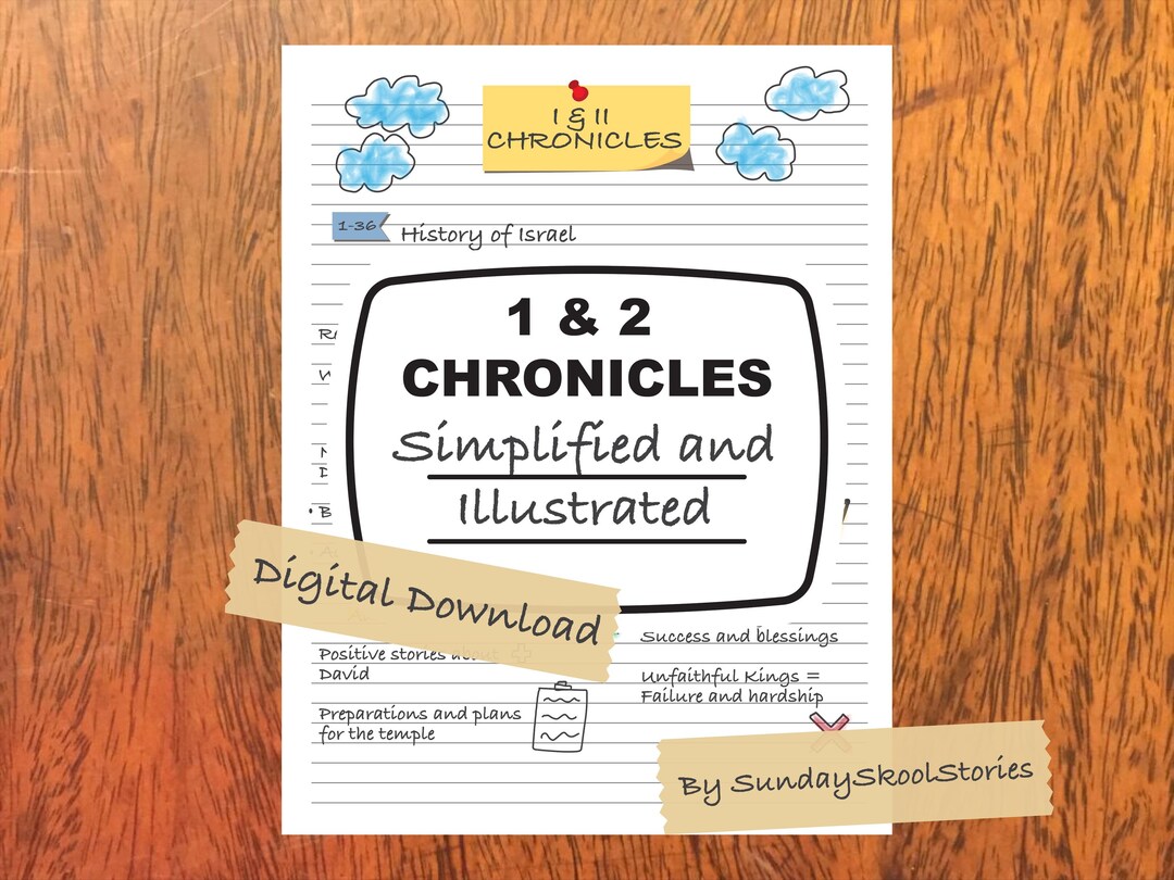 Printable Illustrated Bible Study Guide for Kids Simplified Books 1 and ...