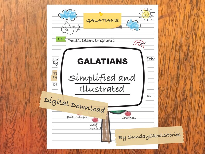 Printable Illustrated Bible Study Guide for Kids Simplified Books ...
