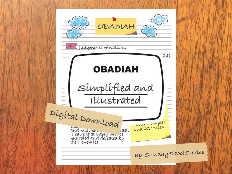 Printable Illustrated Bible Study Guide for Kids Simplified Books ...