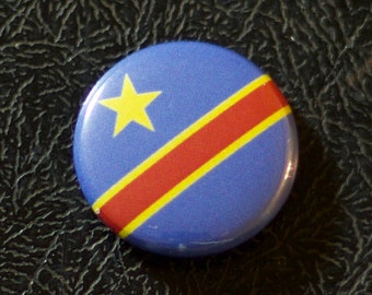1 or 7/8 Republic of the Congo Flag Pinback Button | Etsy