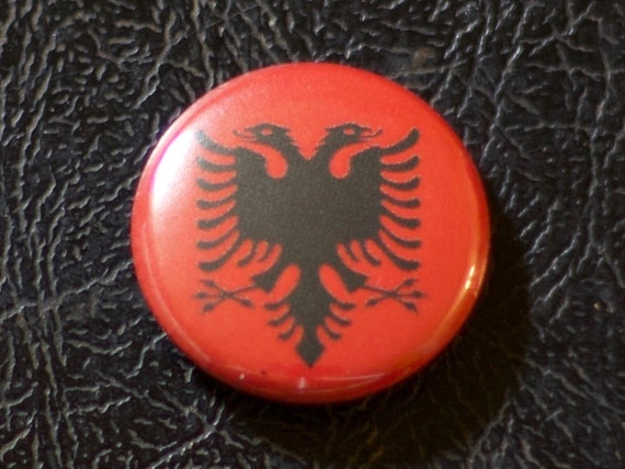 1 or 7/8 Albania flag pinback button pin badge | Etsy