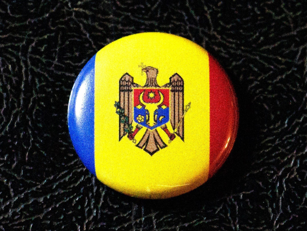 1 or 7/8 Moldova Flag Pinback Button Pin Badge - Etsy