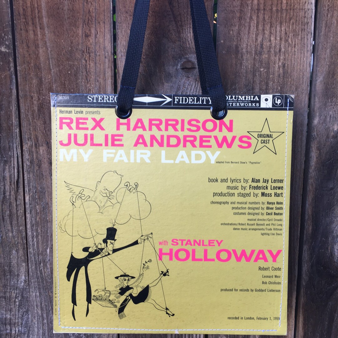 Record Album Tote Bag | Recycled Record Handbag | My Fair Lady - Etsy