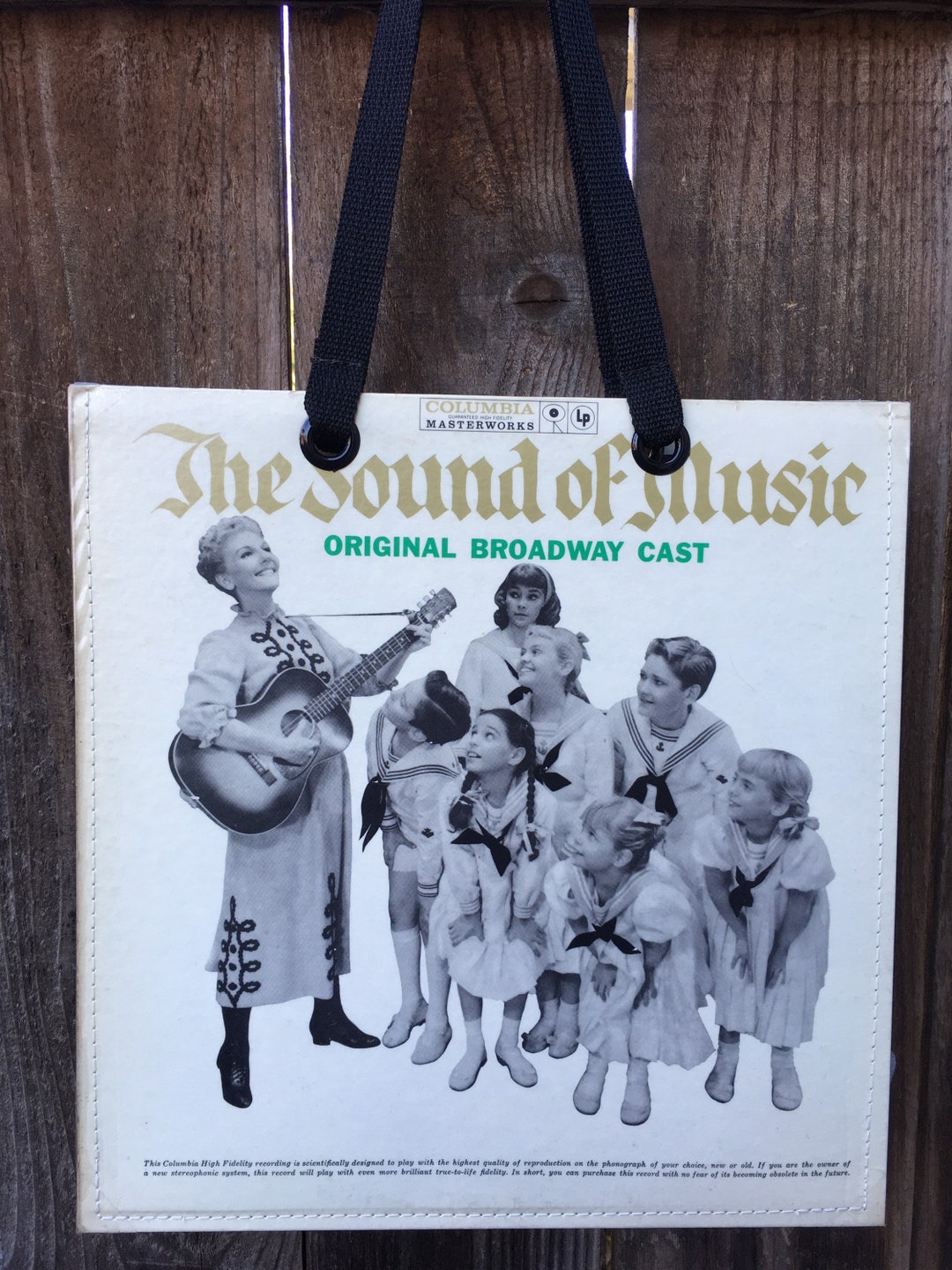 Record Album Tote Bag Recycled Record Handbag Sound of - Etsy
