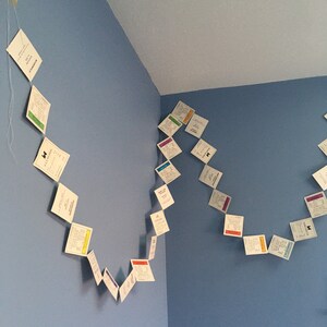 Paper Garland | Monopoly Cards | Handmade | 9 Feet | Vintage | Salvaged ...