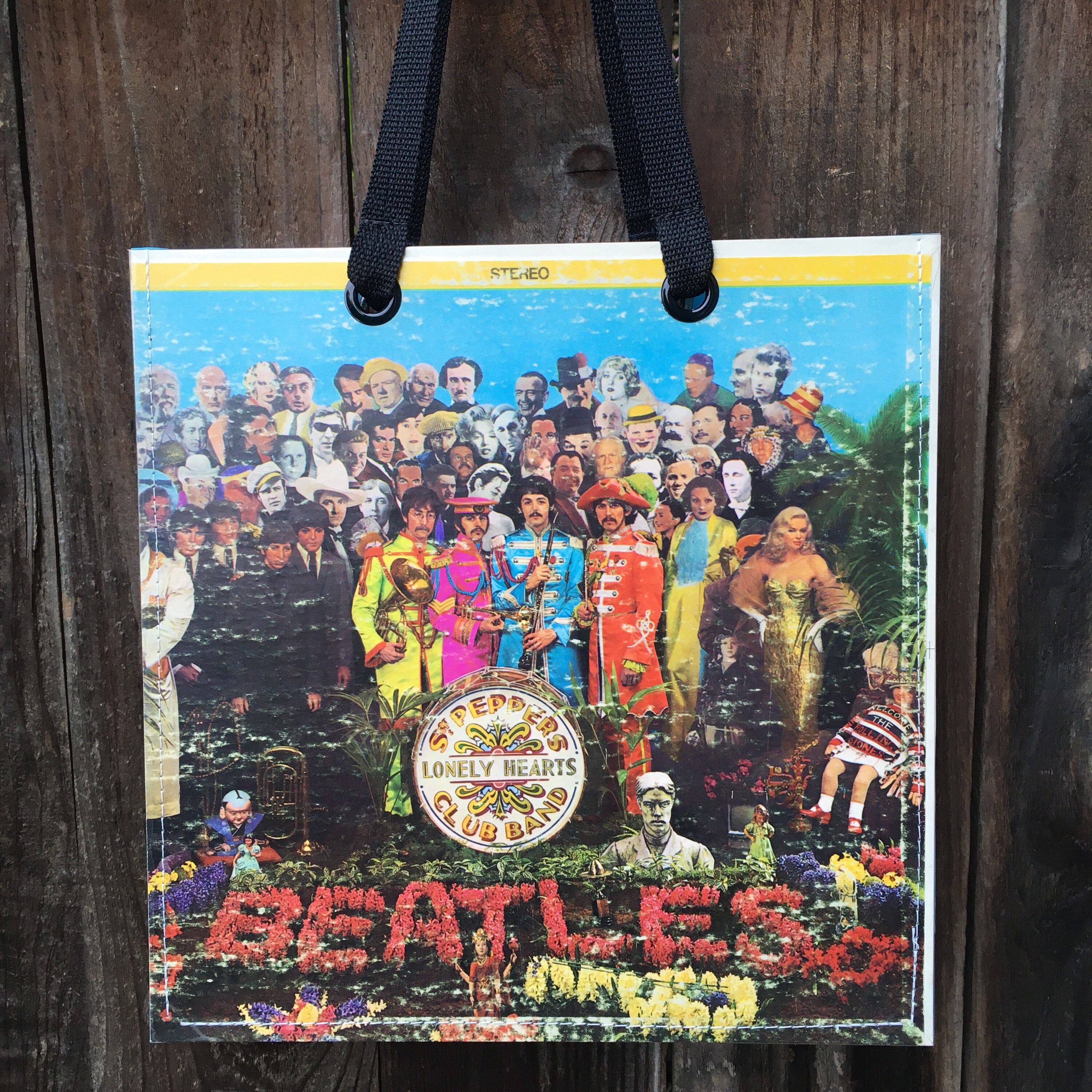 Record Album Tote Bag Recycled Record Handbag The Beatles | Etsy