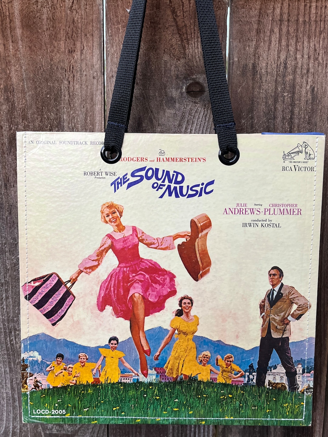 Record Album Tote Bag | Recycled Record Handbag | Sound of Music - Etsy