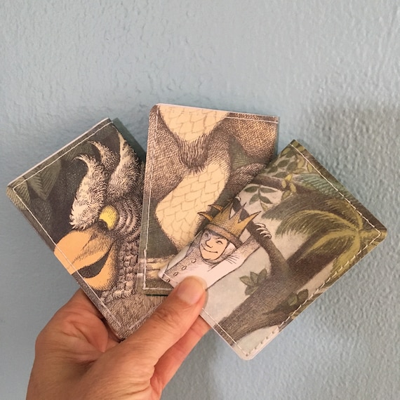 Credit Card Wallet Where the Wild Things Wallet Mini-wallet | Etsy