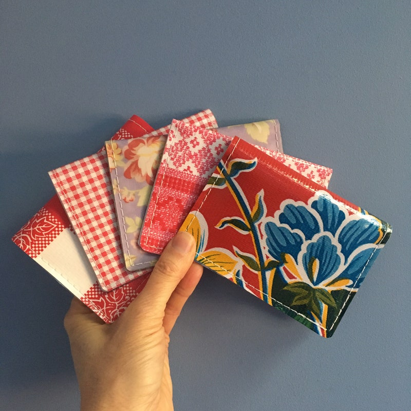 Gingham Card Wallet - Etsy