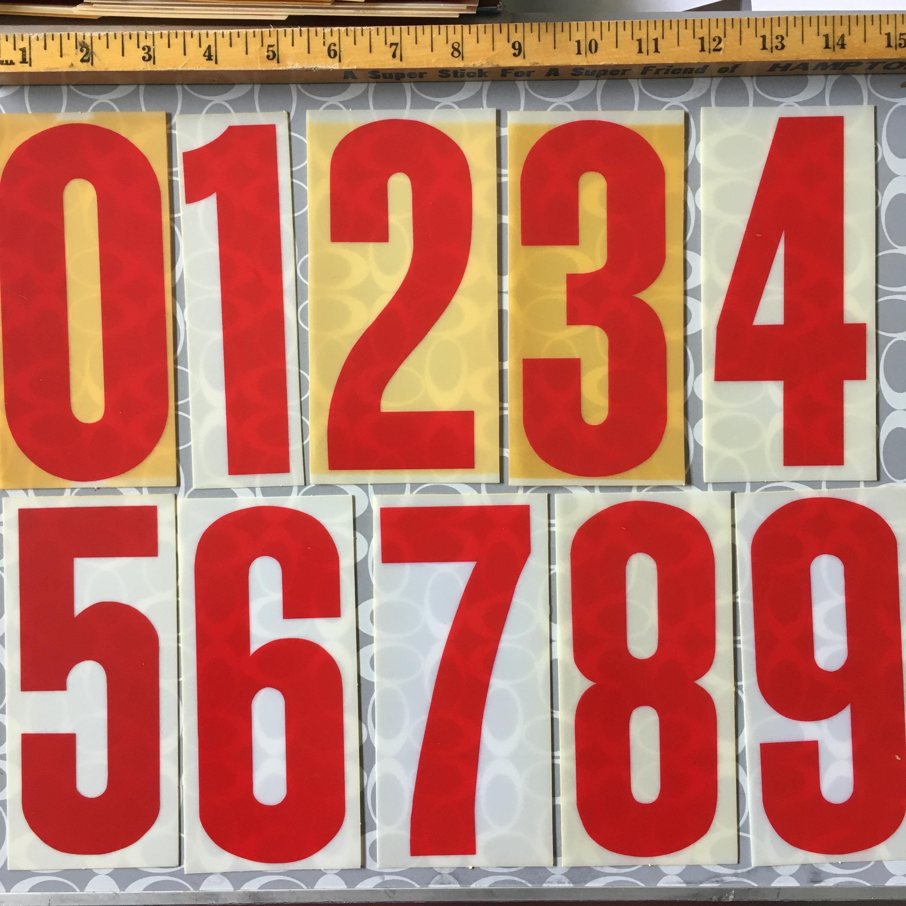 Vintage Numbers | 6" Grocery Store Signage - Etsy