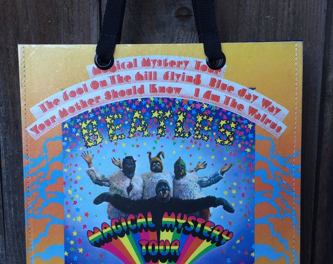Record Album Tote Bag | Recycled Record Handbag | the Beatles - Etsy