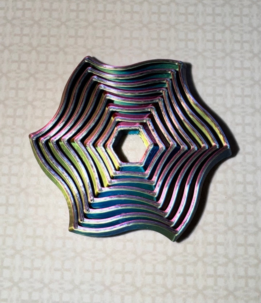Fidget Star 3D Printed in Shade-shifting Purple Rainbow. - Etsy